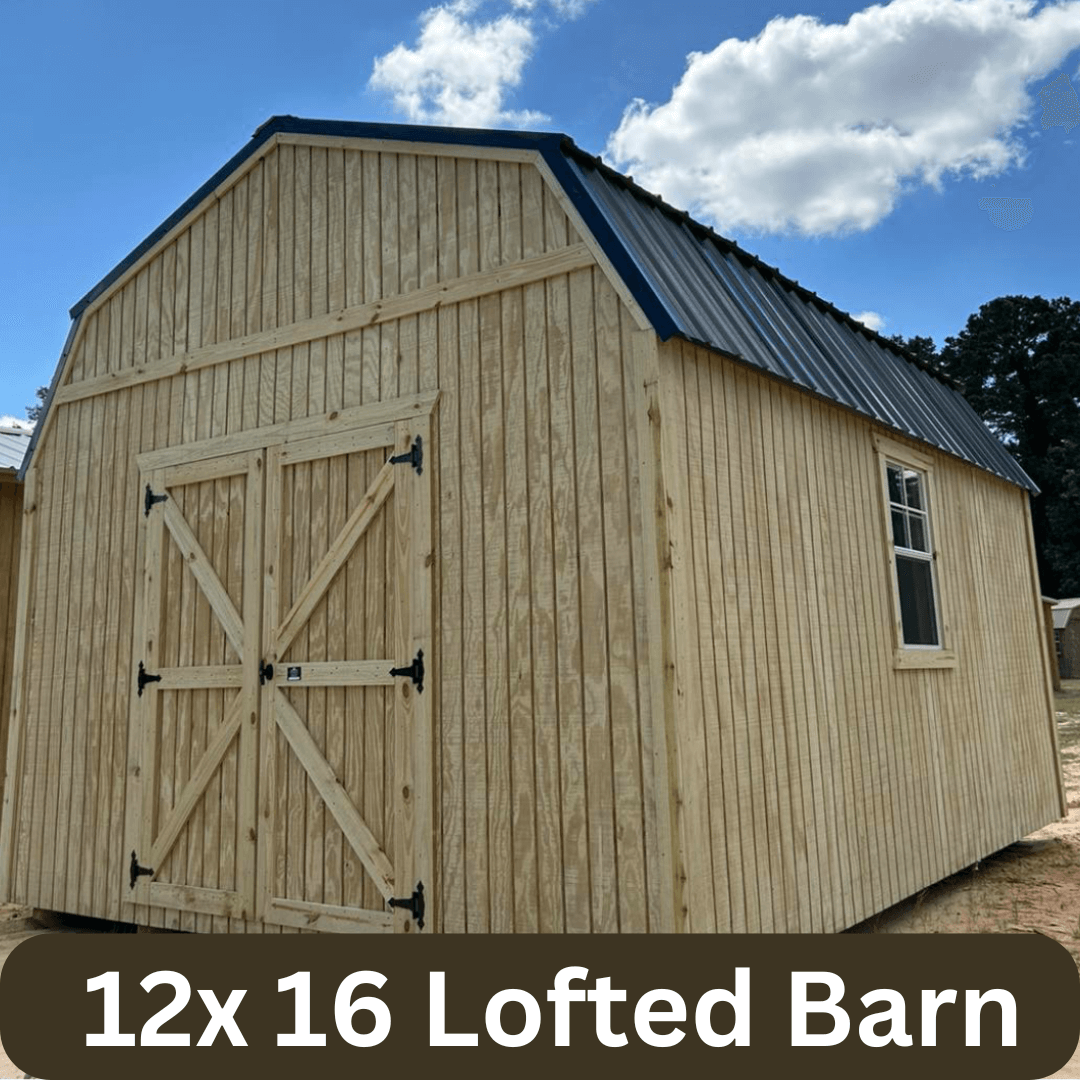 12×16 portable storage lofted barn - Yoders Storage Buildings