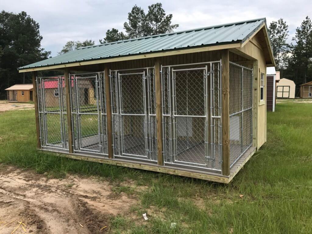 Four-Run Dog Kennel - Yoders Storage Buildings