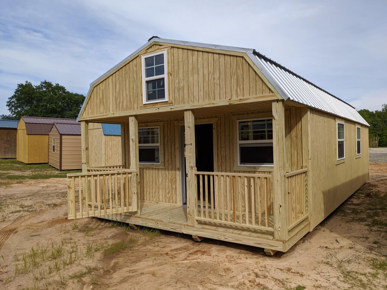 Porch Lofted Barns - Yoders Storage Buildings