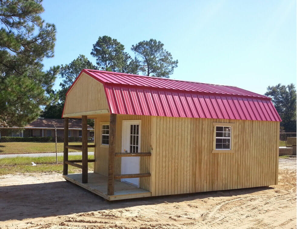 Porch Lofted Barns - Yoders Storage Buildings